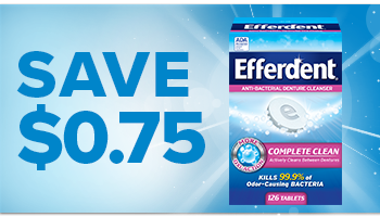 Denture Care - Efferdent® Denture Cleanser & Denture Adhesive | Efferdent
